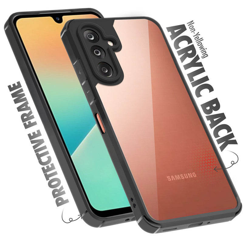 Silicone Border Transparent Back Cover for Samsung M36 5G