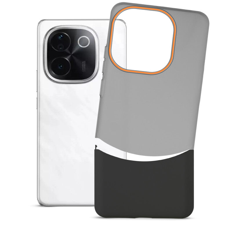 Frosted Hard Back Case For Vivo T3 Pro 5G with 2-Cut Interlocking Syst