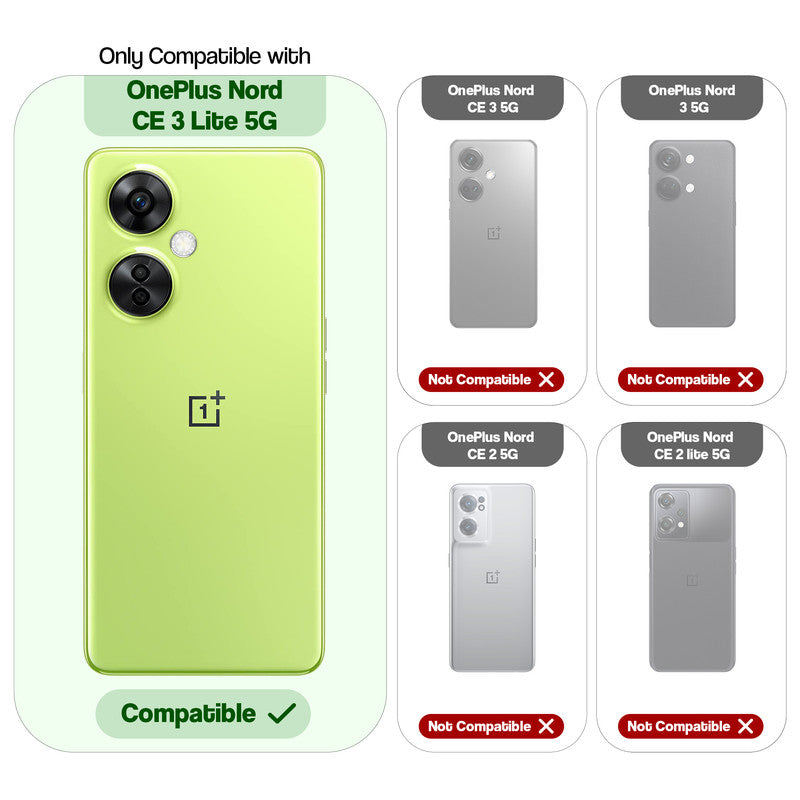 Hybrid PU Leather Matte Cover for OnePlus Nord CE 3 Lite 5G