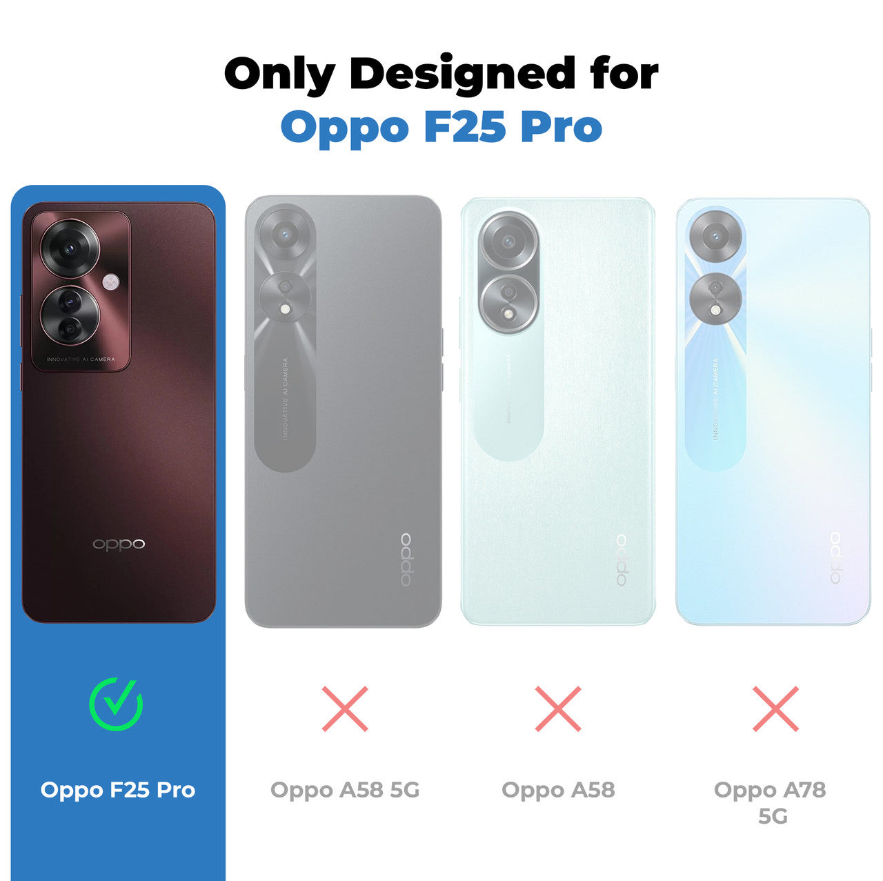 Shiny Edge Hard Case For Oppo F25 Pro 5G